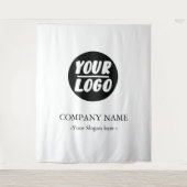 Custom company business logo Backdrop For Events | Zazzle