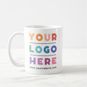 Custom Company Business Logo Branded Coffee Mug | Zazzle