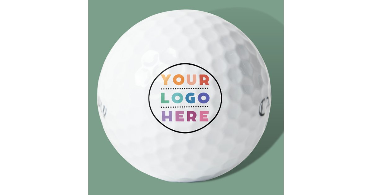 Custom Company Business Logo Branded Golf Balls | Zazzle