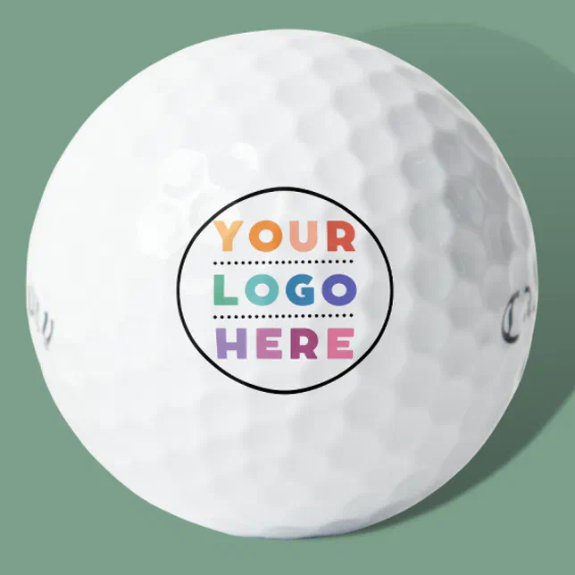 Custom Company Business Logo Branded Golf Balls | Zazzle