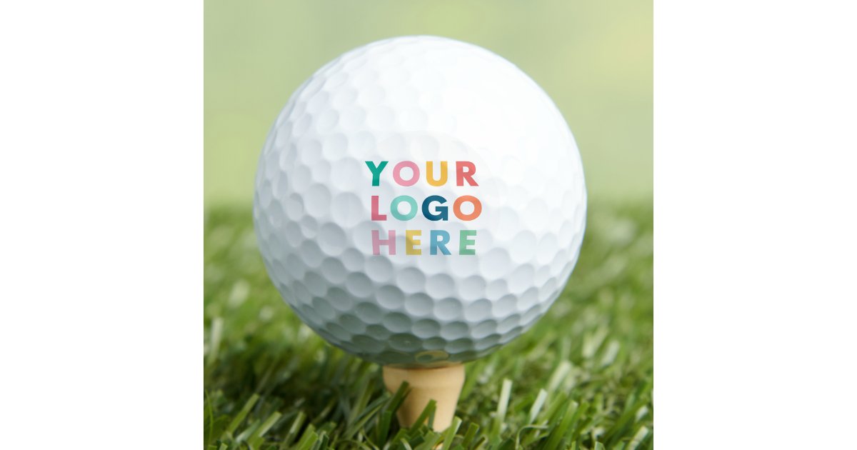 Custom Company Business Logo Branded Golf Balls | Zazzle
