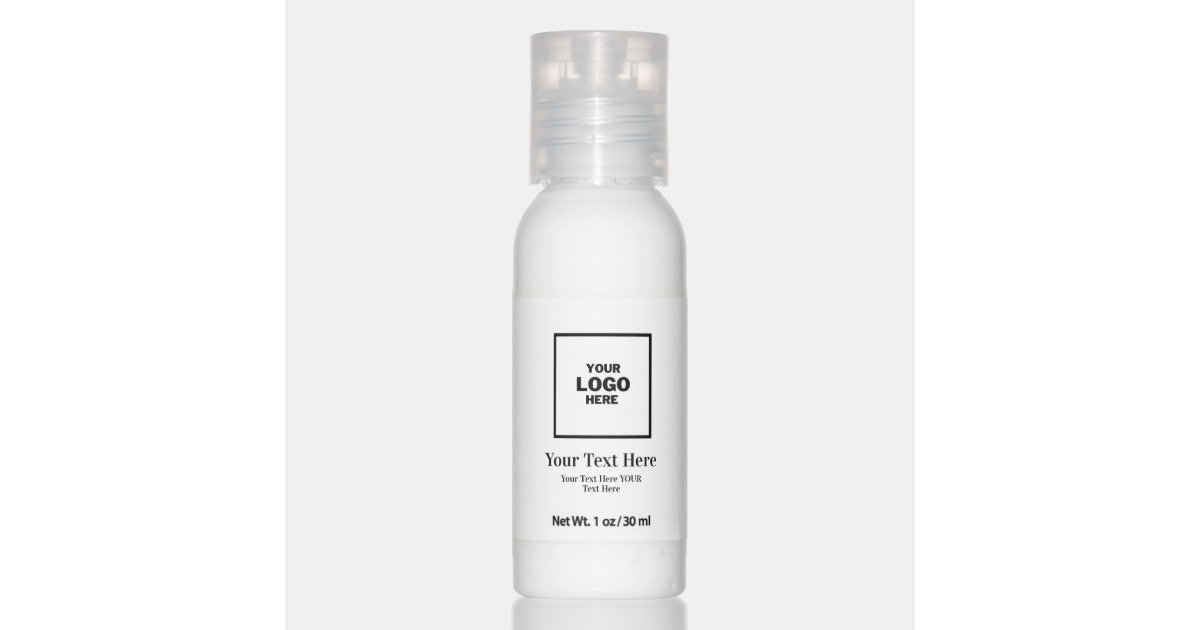 Custom Company Business Logo Branded Professional Hand Lotion | Zazzle