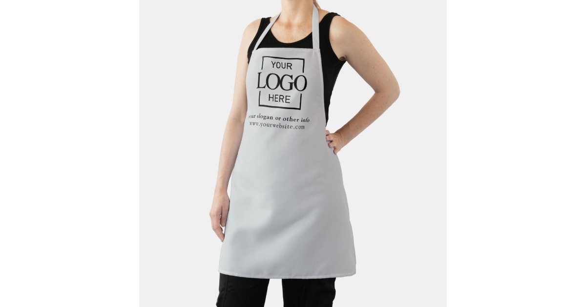 Custom Company Business Logo Corporate Branding Apron | Zazzle