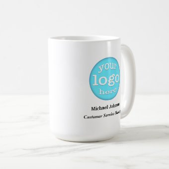 Custom Company Business Logo Employee Staff Office Coffee Mug | Zazzle