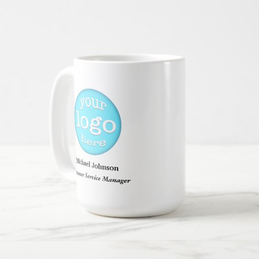 Custom Company Business Logo Employee Staff Office Coffee Mug | Zazzle