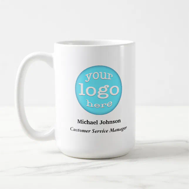 Custom Company Business Logo Employee Staff Office Coffee Mug | Zazzle