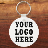 Custom Company Business Logo Keychain | Zazzle