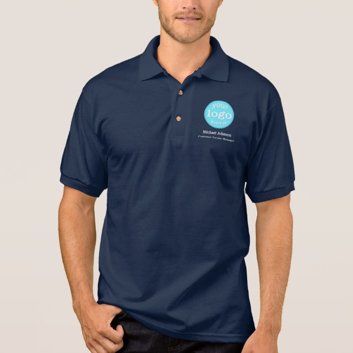 Custom Company Business Logo Office Employee Staff Polo Shirt | Zazzle.com