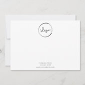 Custom Company Business Logo Promotional Note Card | Zazzle