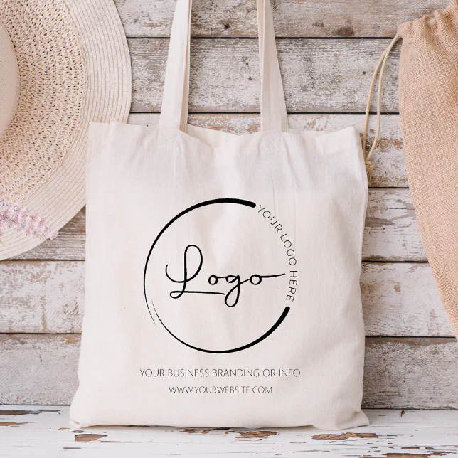 Custom Company Business Logo Promotional Tote Bag | Zazzle