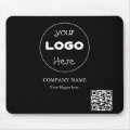 Custom company business Logo | Stylish QR Code Mouse Pad | Zazzle