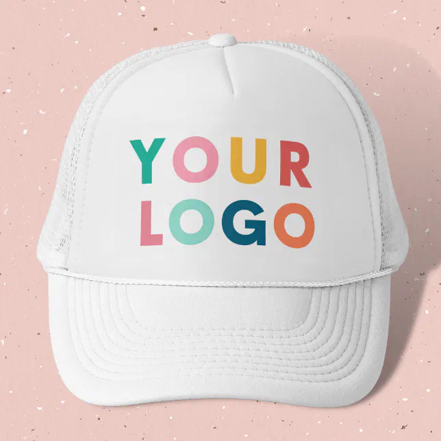 Custom Company Business Logo Trucker Hat | Zazzle