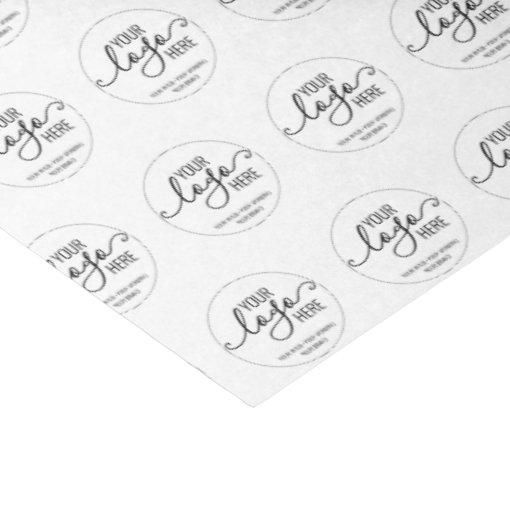 Custom Company Business Personal Logo Branding Tissue Paper | Zazzle