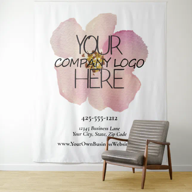 Custom Company Business Trade Show Logo Backdrop | Zazzle