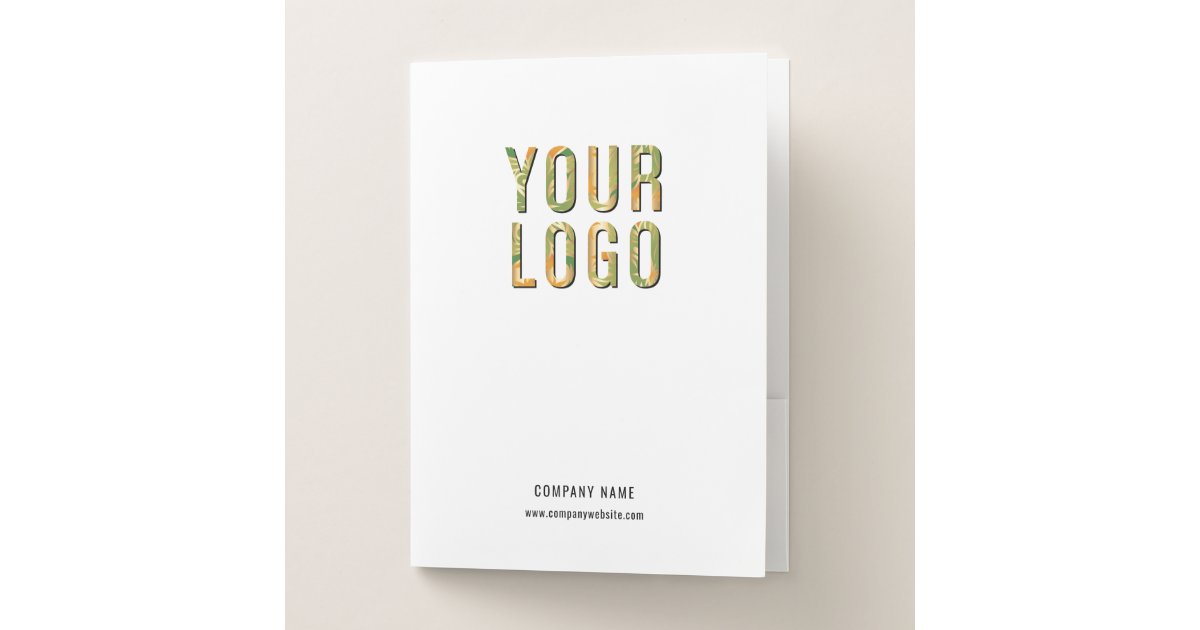 Custom Company Folders with Business Card Slot | Zazzle