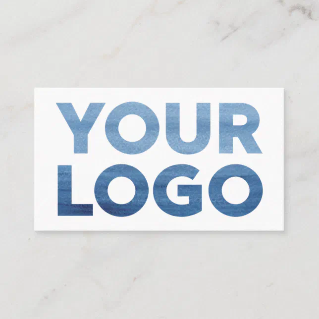 Custom Company Logo and Contact Info Business Card | Zazzle