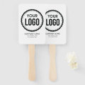 Custom Company Logo And Slogan With Promotional Hand Fan | Zazzle
