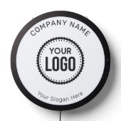 Custom Company Logo And Slogan With Promotional LED Sign | Zazzle