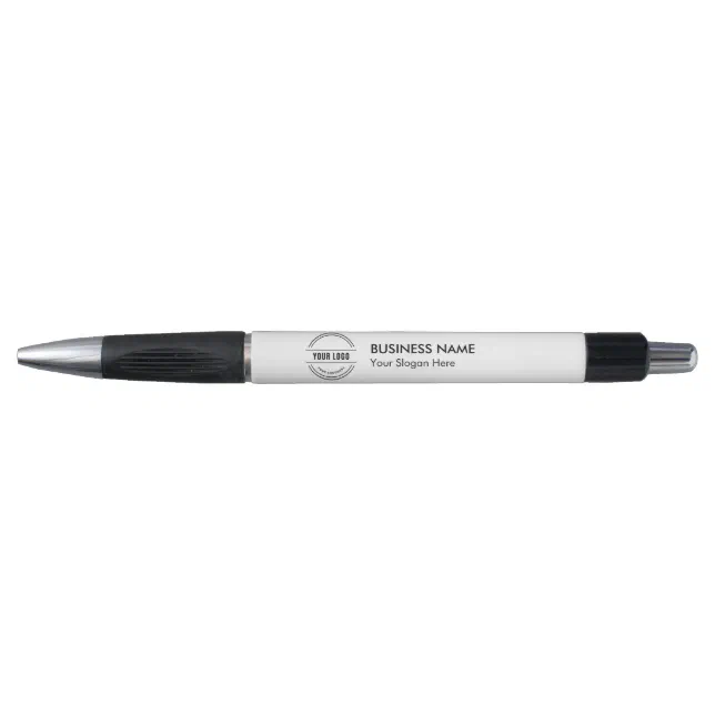 Custom Company Logo And Slogan With Promotional Pe Pen | Zazzle