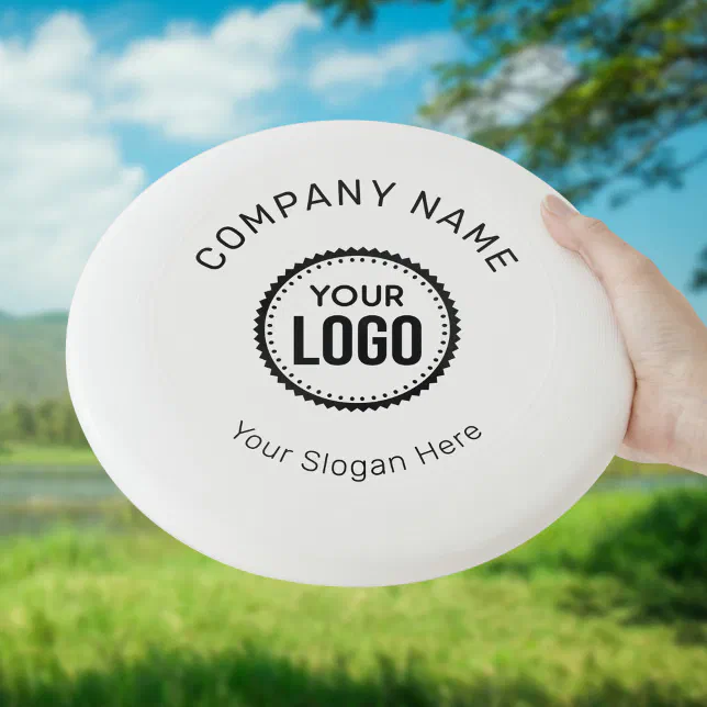 Custom Company Logo And Slogan With Promotional Wham-O Frisbee | Zazzle