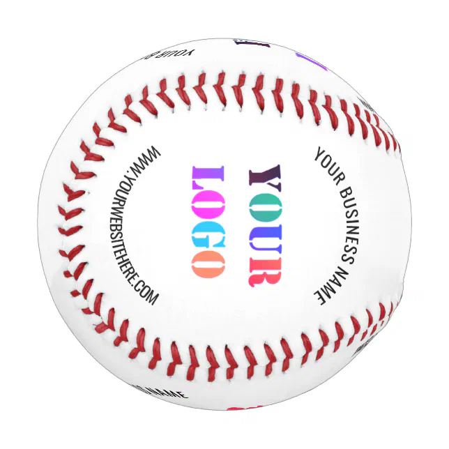 Custom Company Logo and Text Baseball Template | Zazzle