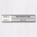 Custom Company Logo and Text Business Door Sign | Zazzle