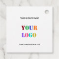 Custom Company Logo and Text Business Gift Tags | Zazzle