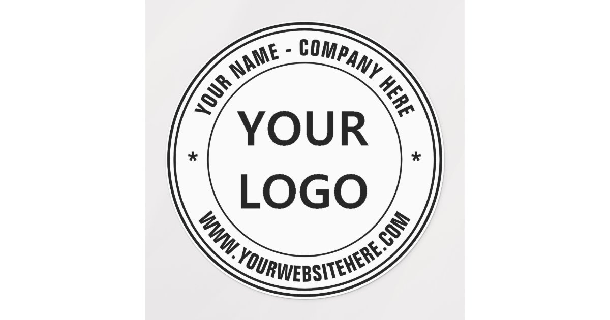 Custom Company Logo and Text Business Labels | Zazzle