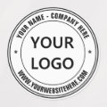 Custom Company Logo and Text Business Labels | Zazzle