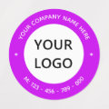 Custom Company Logo and Text Business Labels | Zazzle