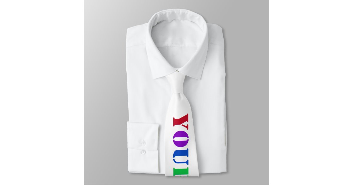 Custom Company Logo and Text Business Neck Tie | Zazzle
