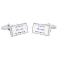 Custom Company Logo and Text Cufflinks Template | Zazzle