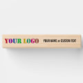 Custom Company Logo and Text Topple Tower Game | Zazzle
