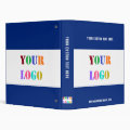 Custom Company Logo and Text Your Business Binder | Zazzle