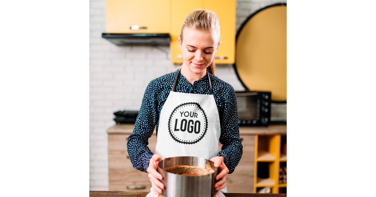 Custom Company Logo Apron | Zazzle