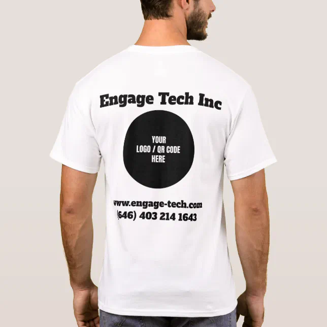 Custom Company Logo Attire (front & back design) T T-Shirt | Zazzle