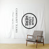 Custom Company Logo Backdrop For Events | Zazzle