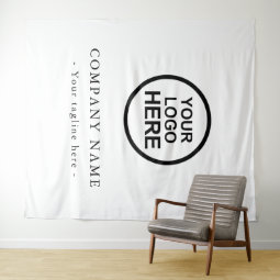 Custom Company Logo Backdrop For Events | Zazzle