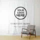 Custom Company Logo Backdrop For Events | Zazzle