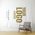 Custom Company Logo Backdrop For Events | Zazzle