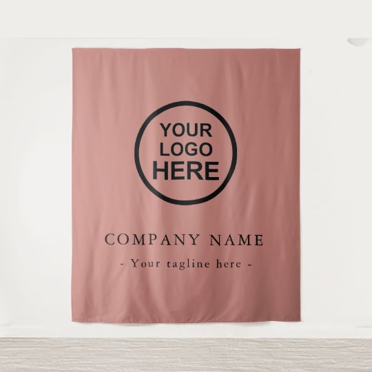 Custom Company Logo Backdrop For Events | Zazzle.com