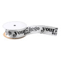 Custom Company Logo Branded Business Gift Wrapping Satin Ribbon | Zazzle