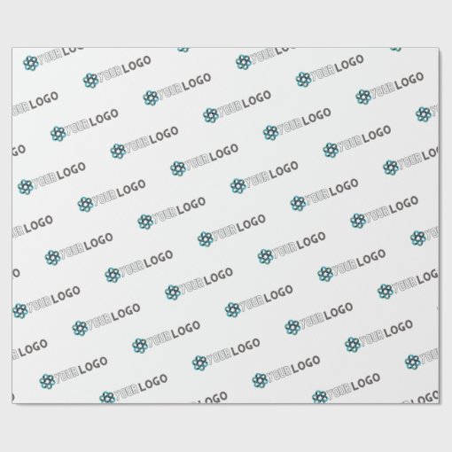 Custom company logo branded business gifts wrapping paper | Zazzle