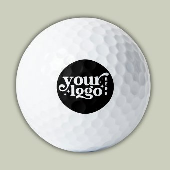 Custom Company Logo Branded Business Golf Balls | Zazzle