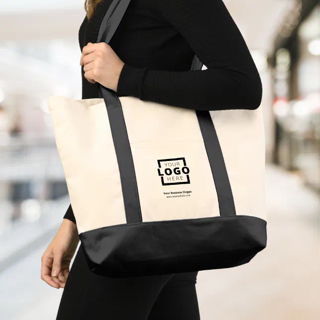 Custom Company Logo Branded Promotional Tote Bag | Zazzle