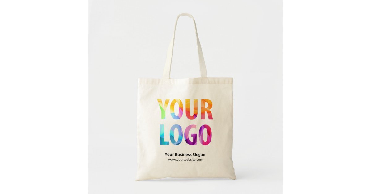 Custom Company Logo Branded Promotional Tote Bag | Zazzle