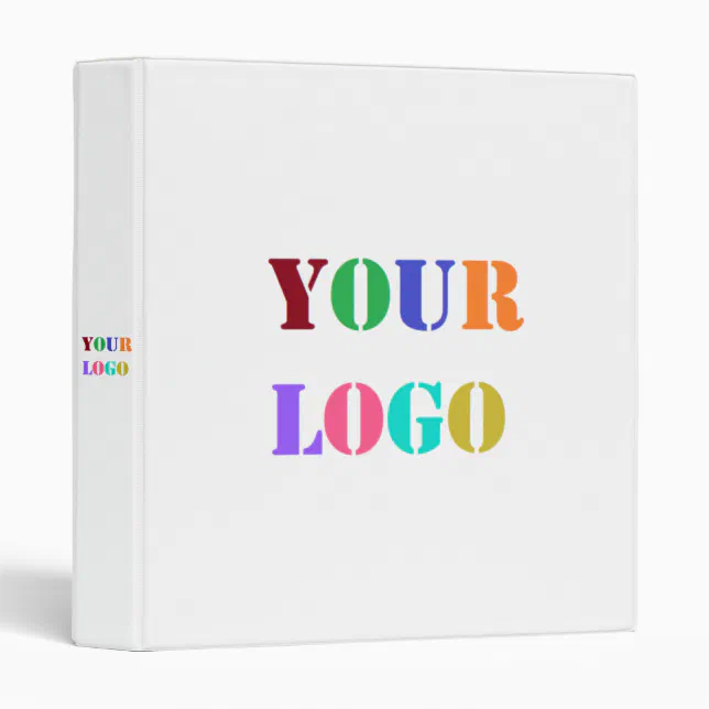 Custom Company Logo Business Binder - Choose Color | Zazzle