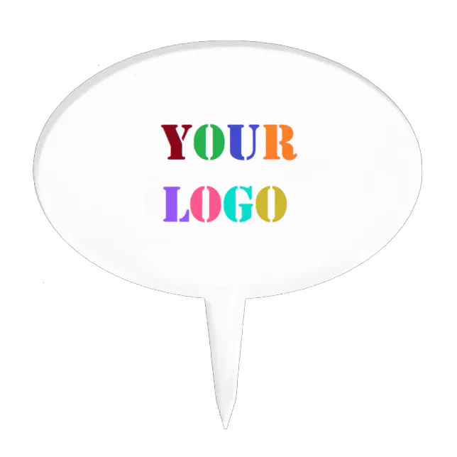 Custom Company Logo Business Cake Topper | Zazzle