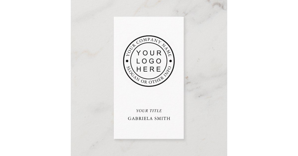 Custom Company Logo Business Card | Zazzle