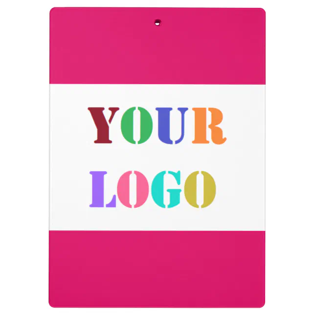 Custom Company Logo Business Clipboard Your Colors | Zazzle